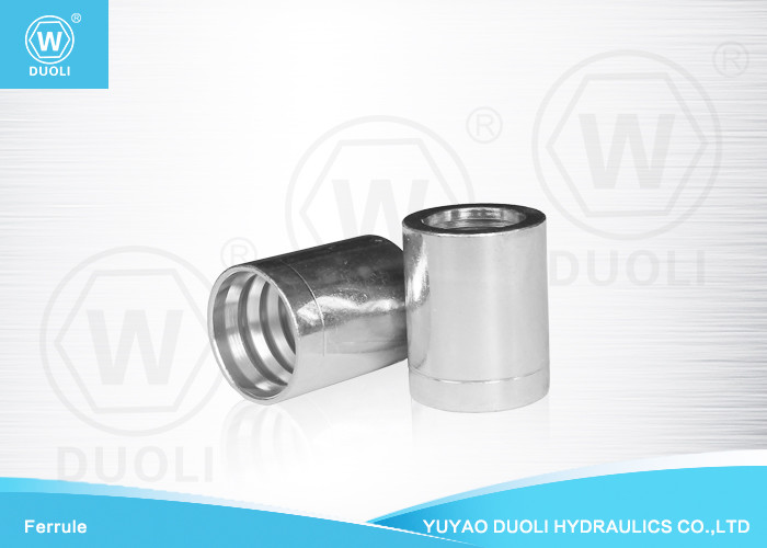 00110 Hydraulic Carbon Steel Female Ferrule For SAE100 1AT / EN 853 1SN ...
