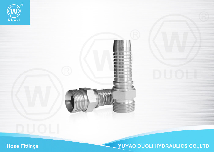 Custom BSP Male High Pressure Hydraulic Hose Fittings BS5200 Carbon Steel